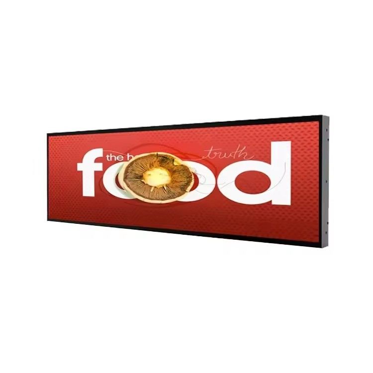 Stretched 37" LCD Daylight Readable Monitor LCD UHD 4k Screen Signage ...